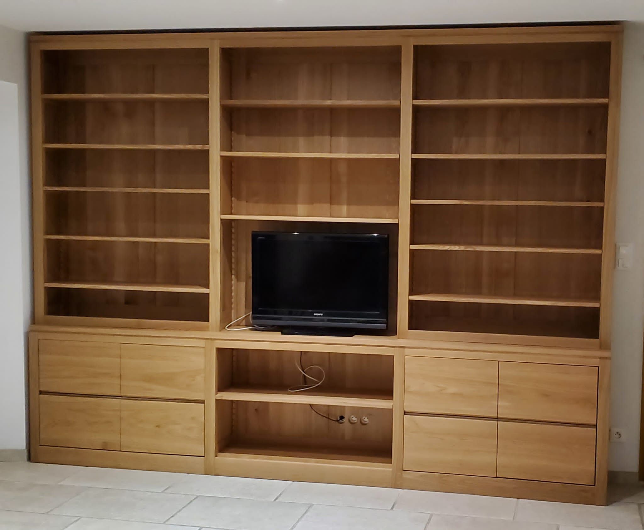 Bibliothèque En Bois Massif Sur Mesure | Chtoby Pomnili