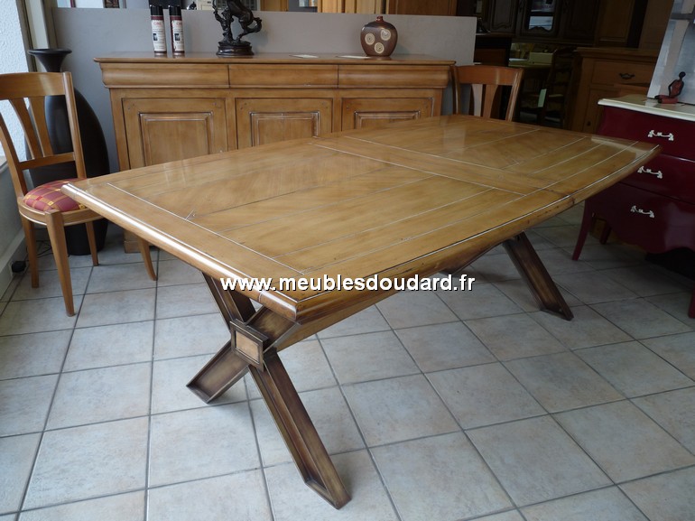 TABLE EN MERISIER PIEDS EN X RÉF DH